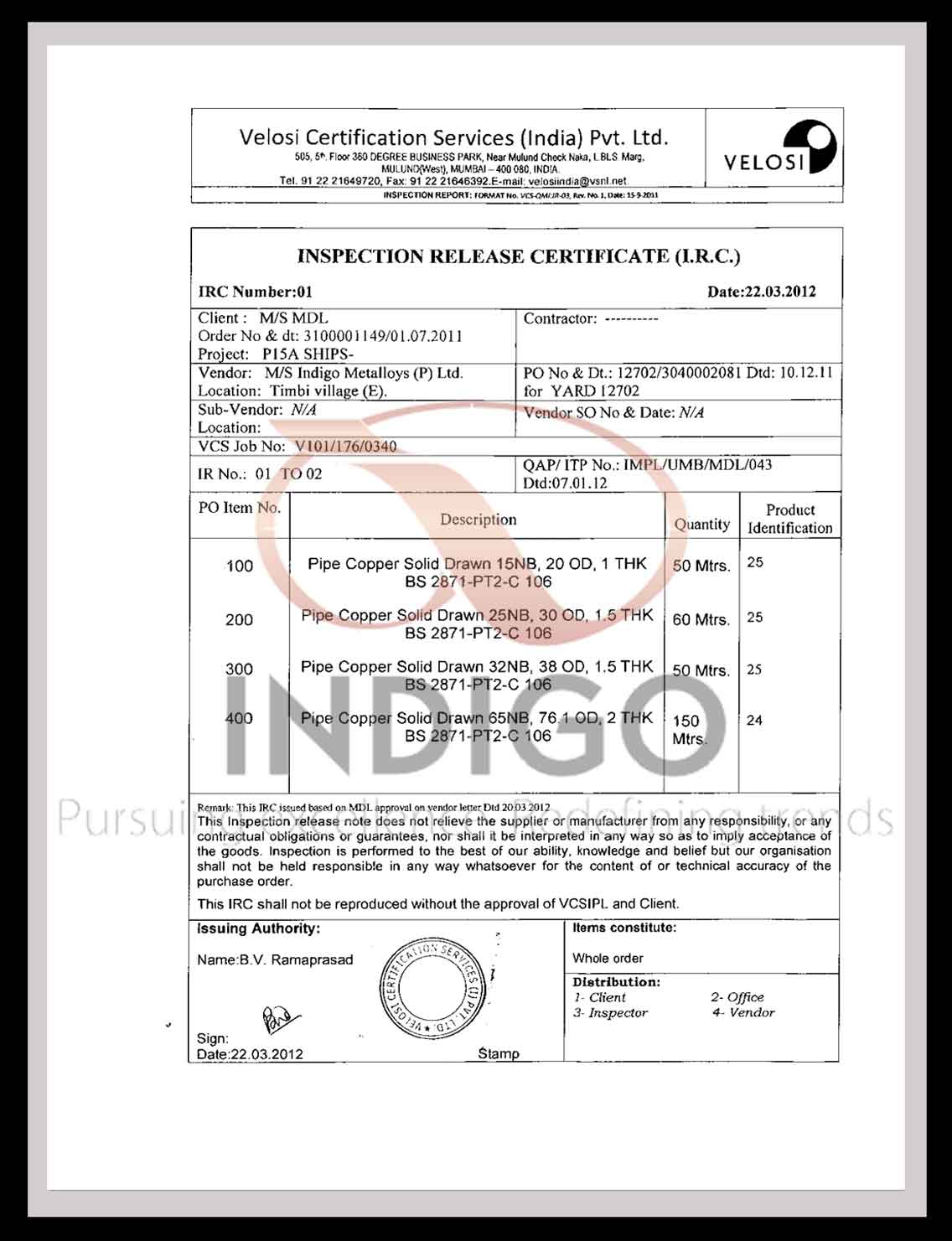 Indigo Metalloys Pvt. Ltd.|Leading Manufacturers and Exporters of ...